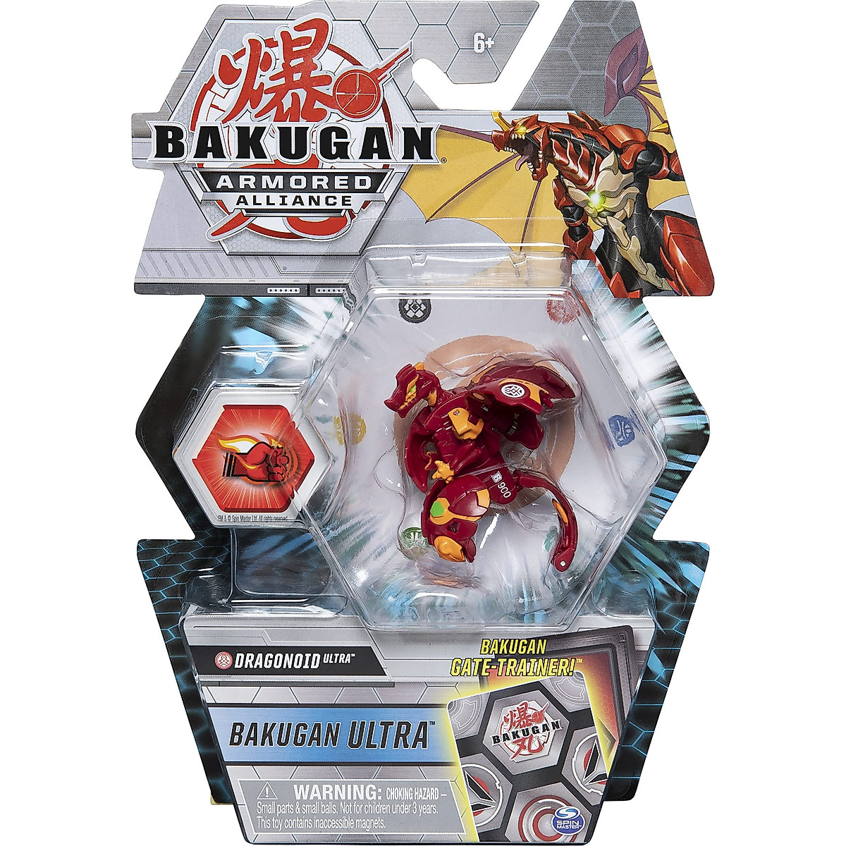 Bakugan Ultra, Dragonoid, 3-inch Tall Armored Alliance Collectible Action Figure and Trading Card