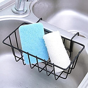 U&S Kitchen Sponge Holder, Sink Caddy Organizer, Sponge Caddy Holder, Brush Dishwashing Liquid Drainer Basket, Sponge and Soap Holder for Kitchen Sink