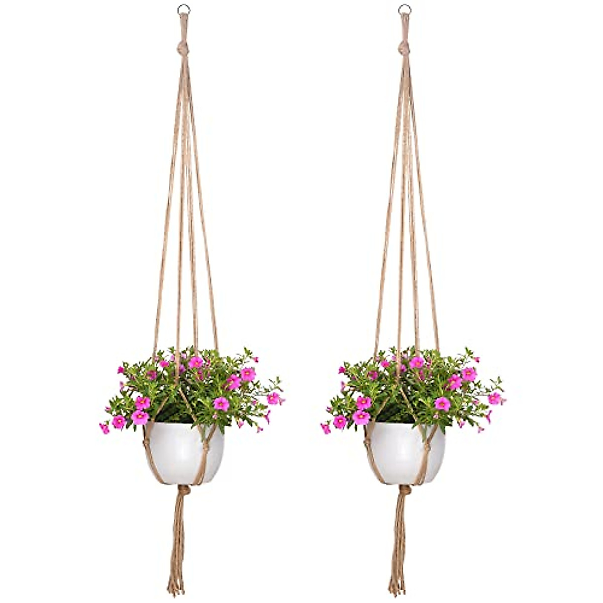 EBOOT 2 Pack 48 Inches Plant Hanger Flower Pot Plant Holder for Indoor Outdoor Decorations, Large, 4 Legs