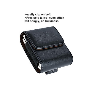 for Galaxy Z Flip 6/5/4/3 Belt Phone Holster, 360 Rotating Leather Phone Pouch Case, Belt Clip Phone Holder for Motorola Razr Plus, Razr 40 Ultra, Razr 5G 2023