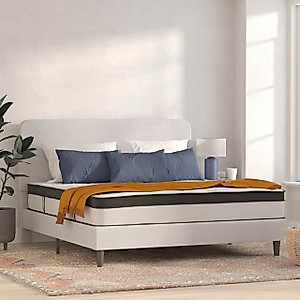 Flash Furniture Capri Comfortable Sleep 12" Hybrid Pocket Spring and Foam Mattress in a Box, Foam Pocket Spring Hybrid Mattress, Pressure Relief, King