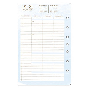 FranklinCovey - Simplicity for Moms Weekly Ring-Bound Planner (Classic, Jan 2024 - Dec 2024)