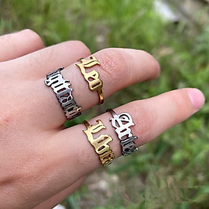 tenghong2021 18K Gold Plated Zodiac 12 Constellation Ring Astrology Horoscope Adjustable Ring for Women Birthday Anniversary Friendship Exquisite Jewelry Gift-Taurus