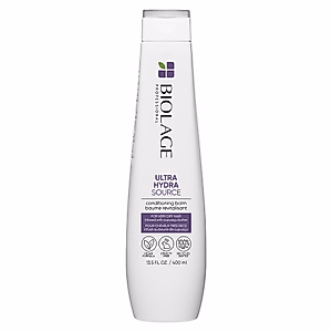 Biolage Ultra Hydra Source Conditioning Balm | Deep Hydrating Conditioner | Renews Hair's Moisture | For Very Dry Hair | Silicone-Free | Vegan | Salon Conditioner | 13.5 Fl. Oz