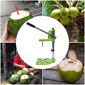 DNYSYSJ Coconut Opening Machine, Commercial Vertical Stainless Manual Coconut Opener Tool, Suitable for Fruit and Vegetable Stores, Supermarkets, Household