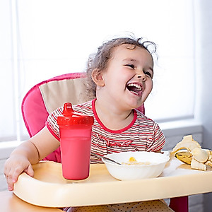 Mifoci 10 oz Sippy Cups for Toddlers Reusable No Spill Cups with Lids Toddler Baby Feeding Supplies, Dishwasher, Microwave Safe, 6 Colors(12)