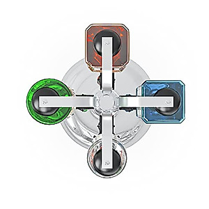 Barbarian 4/6 Bottle Rotary Liquor Dispenser For Home Bar - Bar Butler Shot Measure Bracket Alcohol Wine Upside Down Drink Jigger Optics Man cave