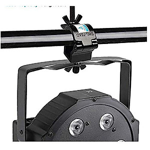 6 Pack Heavy Duty Aluminum Stage Lighting Mount (Black) 2 Inch Clamp for Moving Head Light/Par Light/Spotlight, Fits 48-51mm OD Tubing/Pipe, Max Load 220lbs