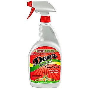I Must Garden Deer Repellent: Spice Scent Deer Spray for Gardens & Plants – Natural Ingredients – 32oz Ready to Use
