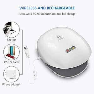 COMFIER Wireless Hand Massager with Heat,3 Levels Compression & Heating,Rechargeable Hand Massager Machine for Carpal Tunnel,Ideal Gifts for Women