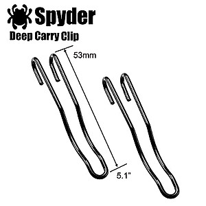 NC HAISDA Pocket Knife Clip, Portable Deep Carry Durable DIY Waist Solid Tool, Pack of 2