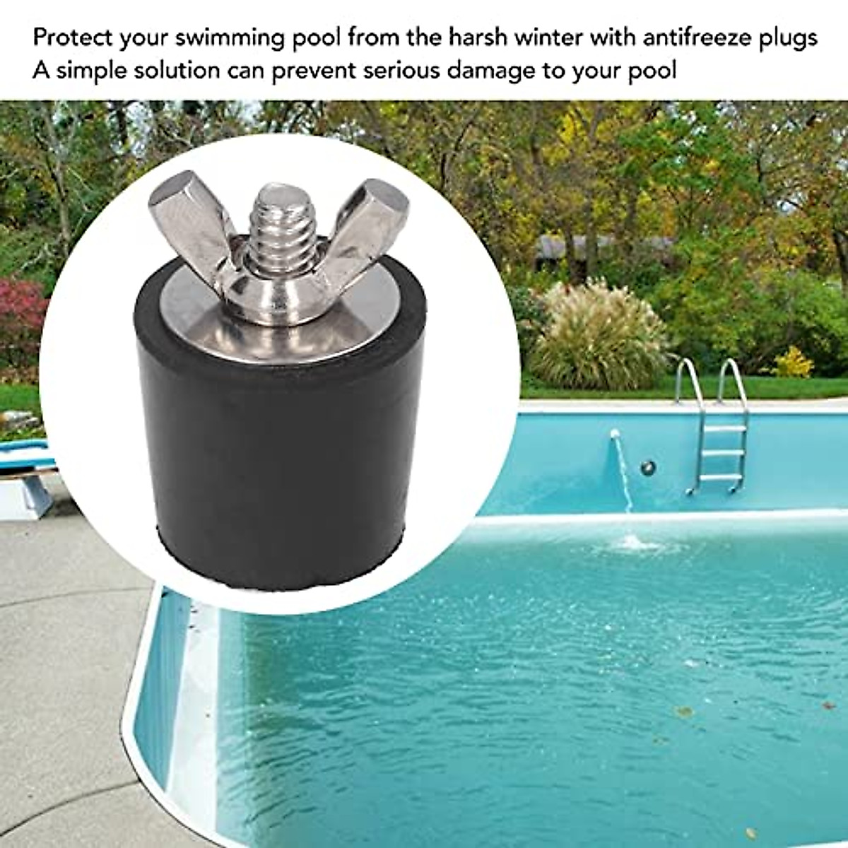 Garden kit 2Pcs Swimming Pool Rubber Plugs Winterizing Tapered Plug Swimming Pool Accessories 25mm