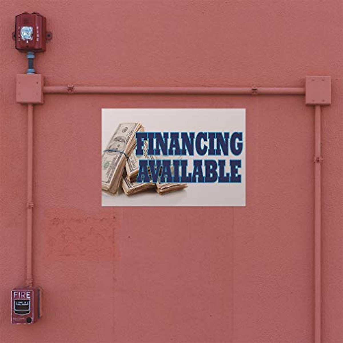 Decal Stickers Multiple Sizes Financing Available Business A Industrial Vinyl Safety Sign Label Business 10x7Inches