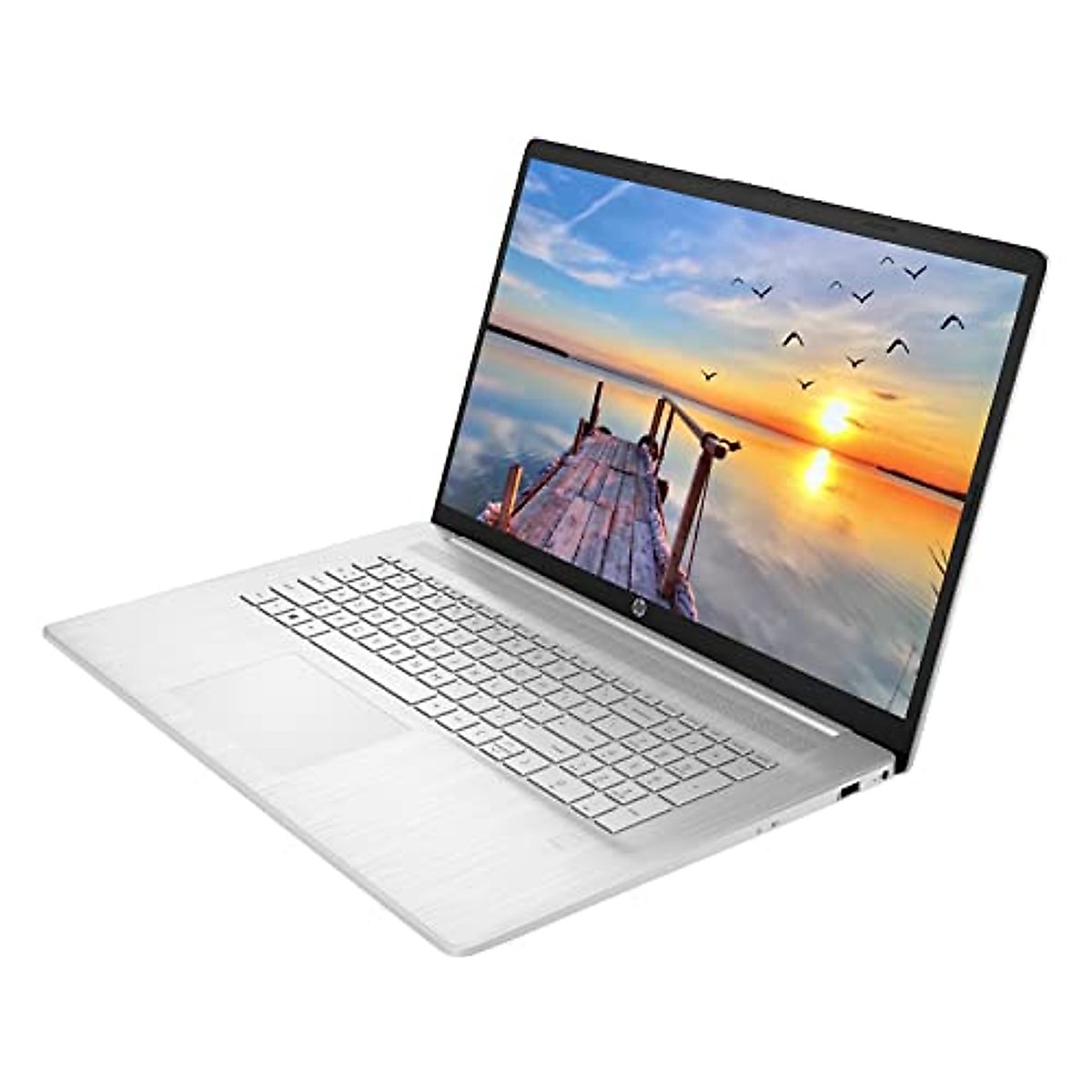 HP 17 Laptop, 17.3" HD+ Touchscreen, AMD Ryzen 5 5625U Processor, 32GB DDR4 RAM, 2TB PCIe SSD, Webcam, HDMI, Fingerprint Reader, Wi-Fi 6, Windows 11 Home, Silver