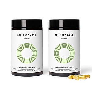 Nutrafol Women's Hair Growth Supplement | Ages 18-44 | Clinically Proven for Visibly Thicker & Stronger Hair | Dermatologist Recommended | 2 Month Supply