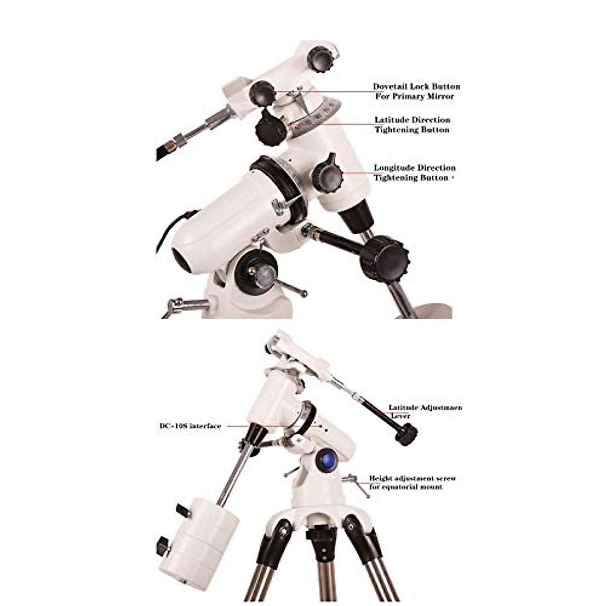 WSHZ Professional Deep Space, Telescope for Kids Adults Astronomy Beginners, Zoom 190x Refractor Telescope for Astronomy, Portable Travel Telescope with Tripod, Multi-Layer Green Film,Manual Version