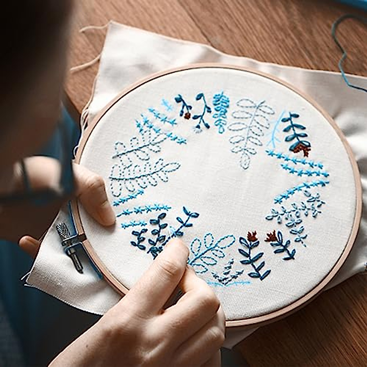 ATDAWN Rainbow Color Embroidery, Cross Stitch Threads, Bracelets, Crafts Floss, 50 Count