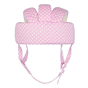 Baby Toddler Walking Helmet Head Protector Baby Helmet for Crawling Walking Toddler Anti-Collision Helmet Head Cushion Hat Breathable Soft Cushion Safety Helmet Adjustable Protective Cap