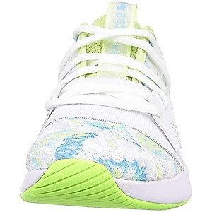 Under Armour Women's Charged Breathe Training Shoe, (100) White/Pale Olive/Fresco Blue, 10, US
