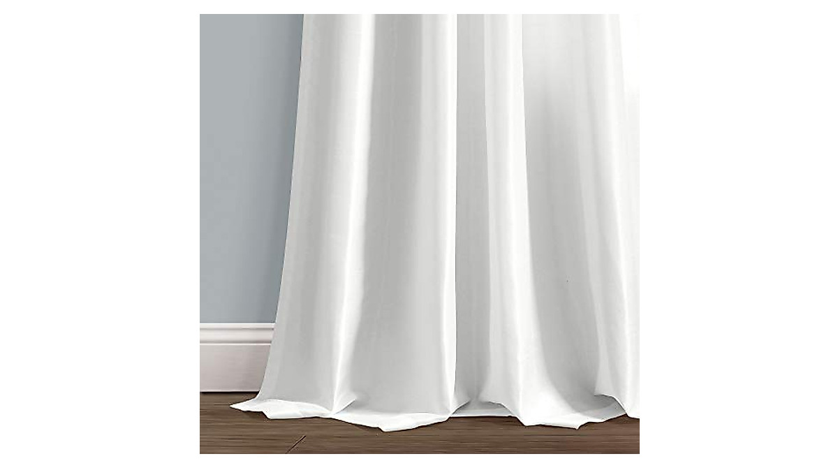 Elegant White Single Window Panel for Living, Dining, Bedroom