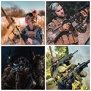 OPSMEN Electronic Shooting Earmuffs Ear Muffs Safety Tactical Sound Amplification Noise Canceling Hearing Protection 22 NRR M31-V2 Desert