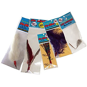CoolCyberCats Genuine Da Bird/Cat Catcher Fun 5 Attchment Refill Pack - Guinea Feather, Fur Fun, Sparkler, Kitty Puff and Cat Catcher Mouse Attachments
