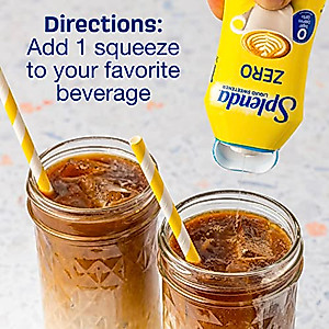 SPLENDA LIQUID Zero Calorie Sweetener drops, 1.68 Ounce Bottle (Pack of 3)