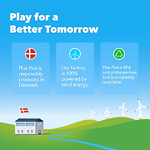 PLUS PLUS 3D Puzzle Building Block Set, 70 Mini Interlocking Pieces, Fun Holiday Activities for Kids - Leprechaun Mini Maker Tube