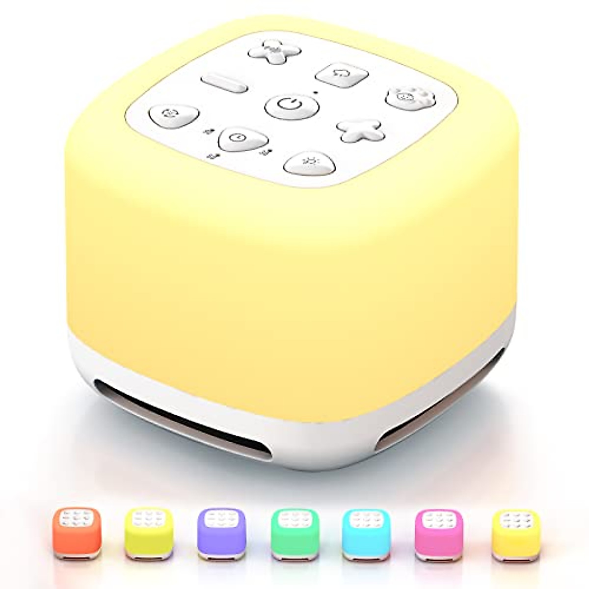 White Noise Machine Sound Machine for Adults Baby Kids with 40 Soothing Sounds, Battery, Night Light & Bluetooth Speaker & Portable White Noise Machine for Travel, Office, Home, Sleeping, Relaxation