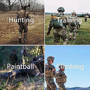 MAGCOMSEN Tactical Men's T-Shirt with Pockets, Long Sleeve, Zipper, High Neck, Lightweight, Black