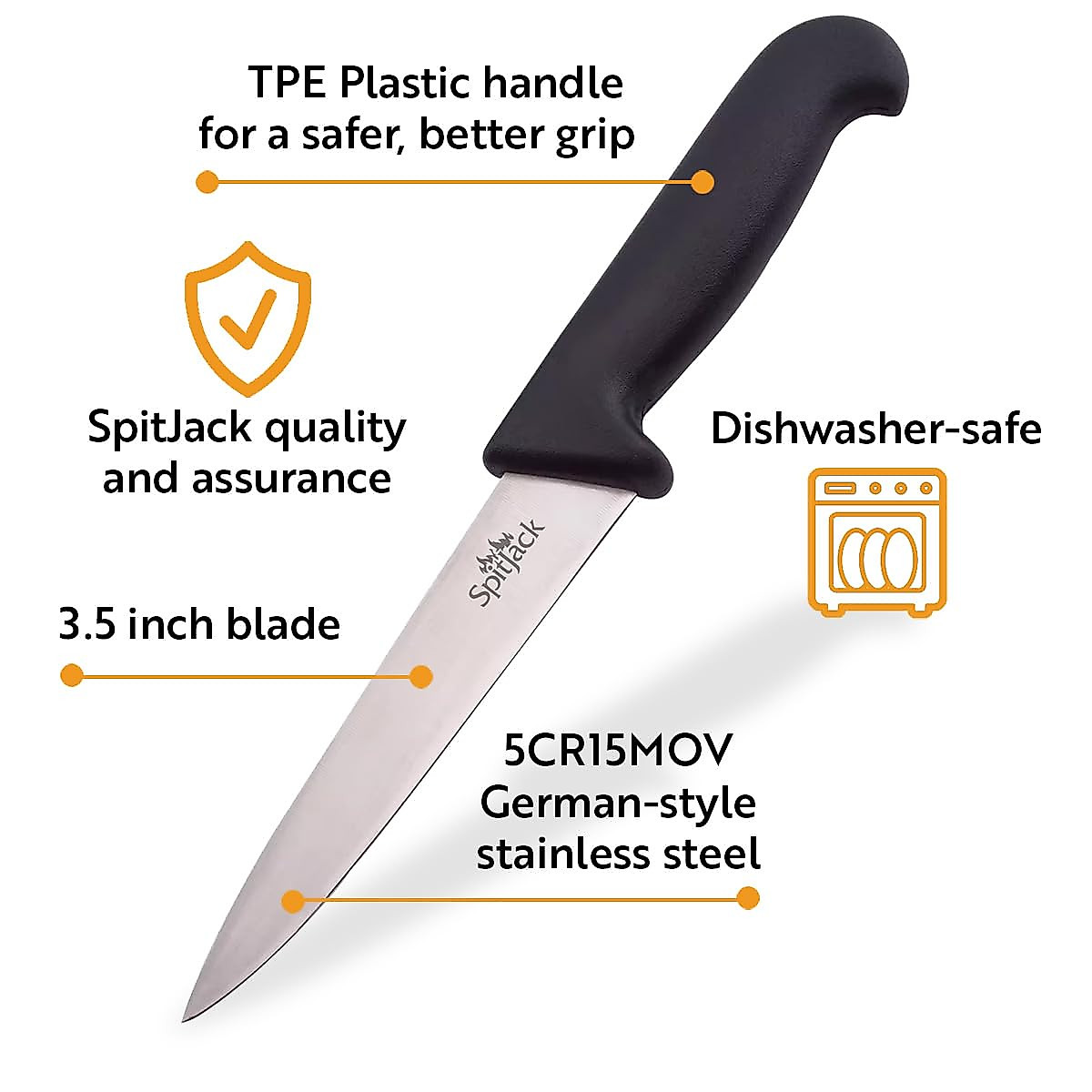 SPITJACK 3.5 Inch Paring Knife (Two-Pack)