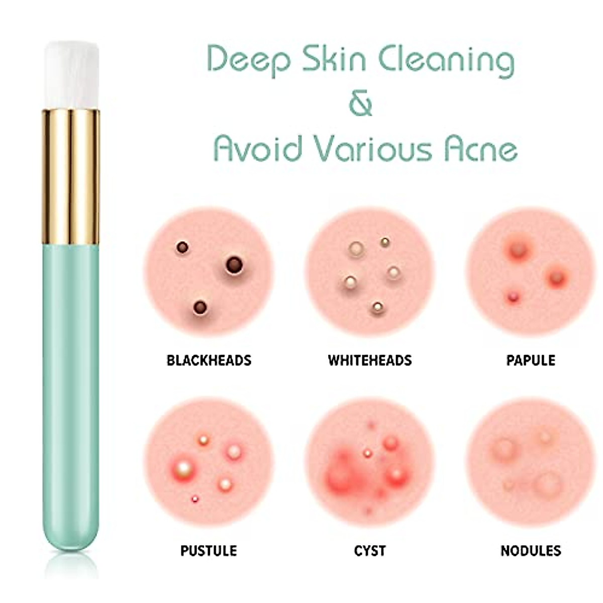 24 Pieces Lash Shampoo Brushes Set with Transparent Travel Plastic Tubes, Eyelash Extensions Nose Pore Deep Cleaning Brush Peel off Blackhead Removing Brush Tool Cosmetic Lash Cleanser Brush (Green)