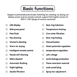 VISRACK Smart Toilets With Heated Bidet Seat, Portable Toilet With Bidet Built, Bidet Toilet With Dryer And Warm Water