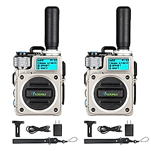 Wurui TXQ G6 Global-ptt 4G POC walkie Talkie for Adults Long Range intercom 1000 Miles Distance Network Two Way Radio (2blackwithCard)