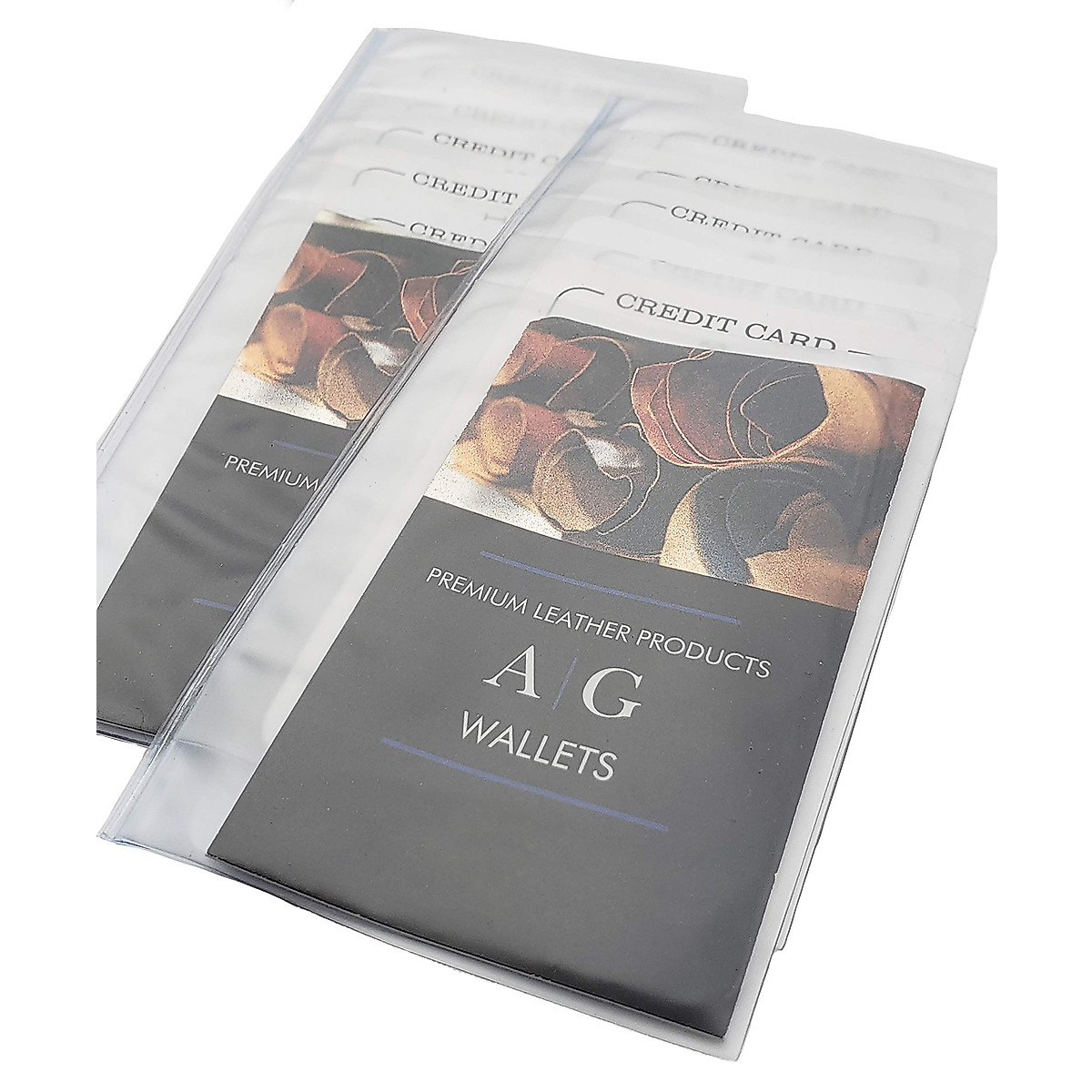 Set of 2 Clear Premium Quality Checkbook Wallet Insert from AG Wallets