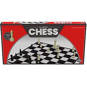 Chess with Folding Board and Full Size Chess Pieces (Amazon Exclusive) by Goliath