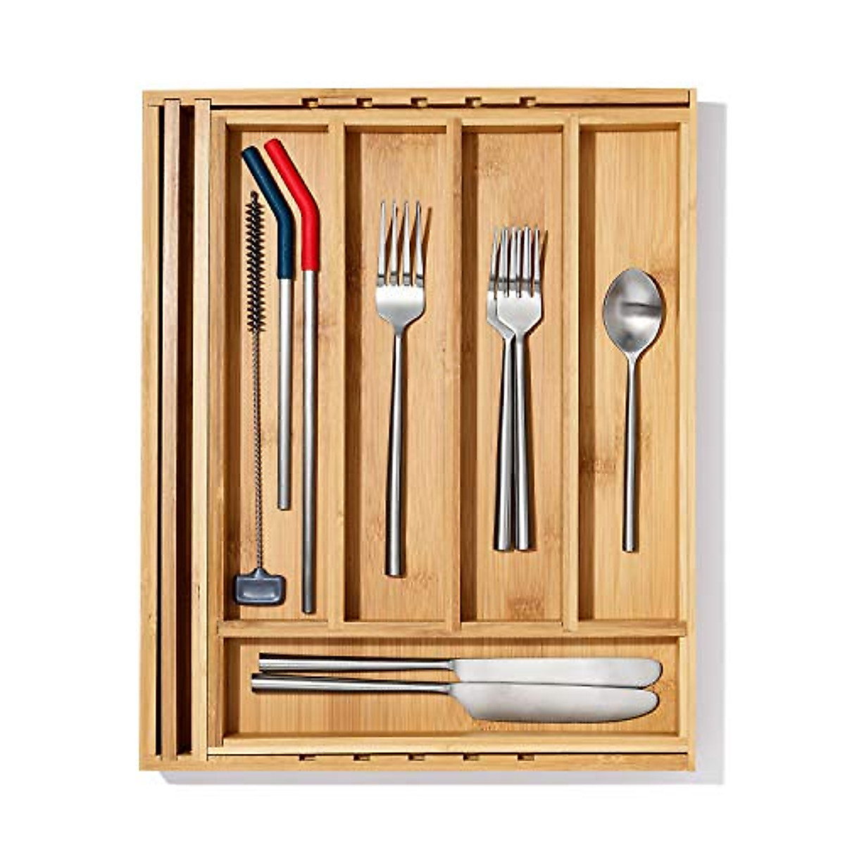 OXO Good Grips 5-Piece Set (Blue/Green) Reusable Straws