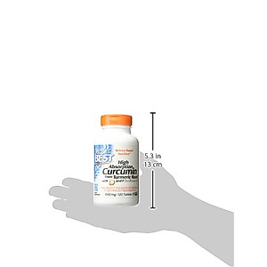 Doctor's Best Curcumin From Turmeric Root with C3 Complex & BioPerine, Non-GMO, Gluten Free, Soy Free, Joint Support, 1000 mg, 120 Tablets