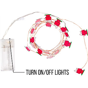 Silver Buffalo Peanuts Snoopy 20ct Decorative String Lights, 7 Feet Long, Warm White LED