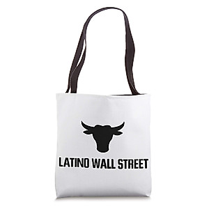 Latino Wall Street Bull Design Tote Bag