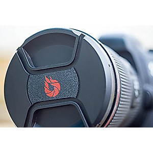 49mm Snap-On Center-Pinch Lens Cap, Extra Strong Springs, Camera Lens Cover, Made from 100% Recycled Plastic - Compatible with Nikon, Canon, Sony & Other DSLR Cameras