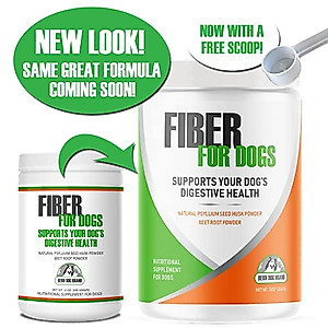 Fiber for Dogs Psyllium Seed Husk Powder & Dehydrated Beet Root Powder Aids a Number of Intestinal Disorders in Dogs Including Diarrhea, Constipation & Anal Gland Issues. Available in 6 and 12 oz.