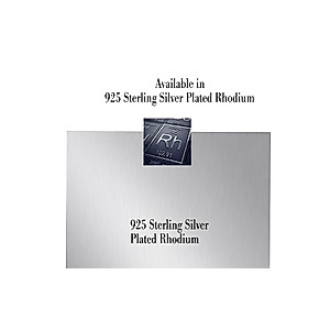 Mystigrey Men and Women Cross Pendant in 18K Gold Plated and in .925 Sterling Silver Plated Rhodium Small .8 inch x .4 inch, Large 1.1 inch x.6 inch, X Large 2 x 1.2 Inch (Silver Large FBA)