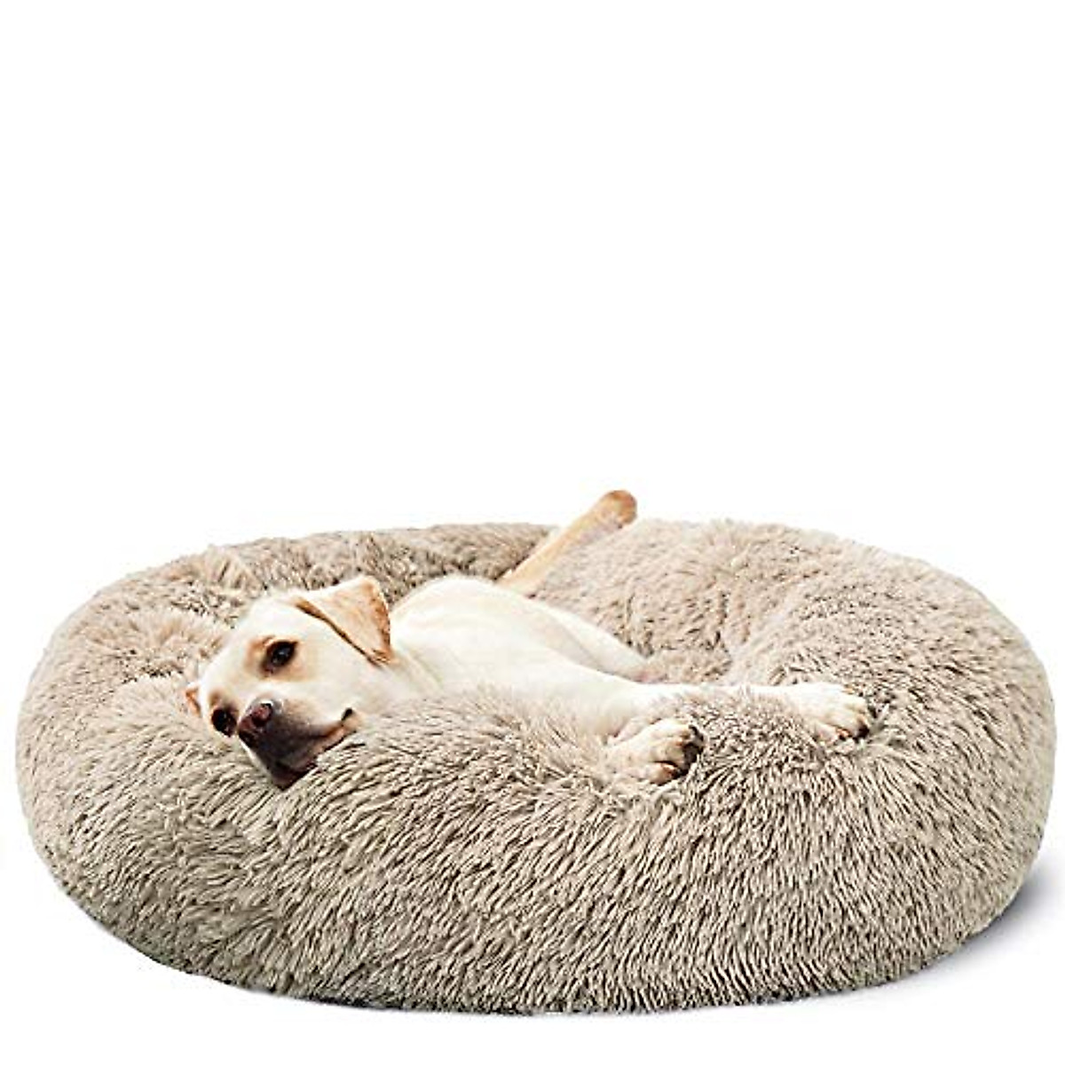HACHIKITTY Dog Beds Calming Donut Cuddler, Puppy Dog Beds Large Dogs, Indoor Dog Calming Beds Large,30''