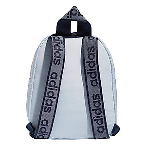 adidas Women's Linear Mini Backpack Small Travel Bag, Black/Gold Metallic, One Size