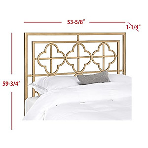 Safavieh Home Lucinda Retro Antique Gold Headboard, Full