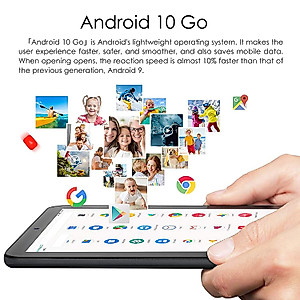 Hyjoy Tablet 9 Inch Android 10 Quad-Core 2GB RAM 32GB ROM IPS HD Display 4000mAh Tablets(Sliver)