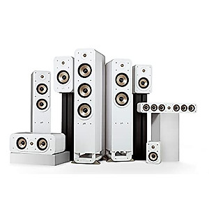 Polk Signature Elite ES30 Center Channel Speaker - Hi-Res Audio Certified, Dolby Atmos & DTS:X Compatible, 1" Tweeter & Two 5.25" Woofers, Dual Power Port for Effortless Bass, Elegant White-Washed