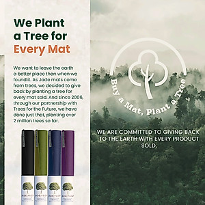 JadeYoga Voyager Yoga Mat - Lightweight & Portable Rubber Yoga Mat - Non-Slip Exercise Mat for Women & Men - Great for Yoga, Home Workout, Gym Fitness, Pilates, Stretching, & More (68" Midnight Blue)