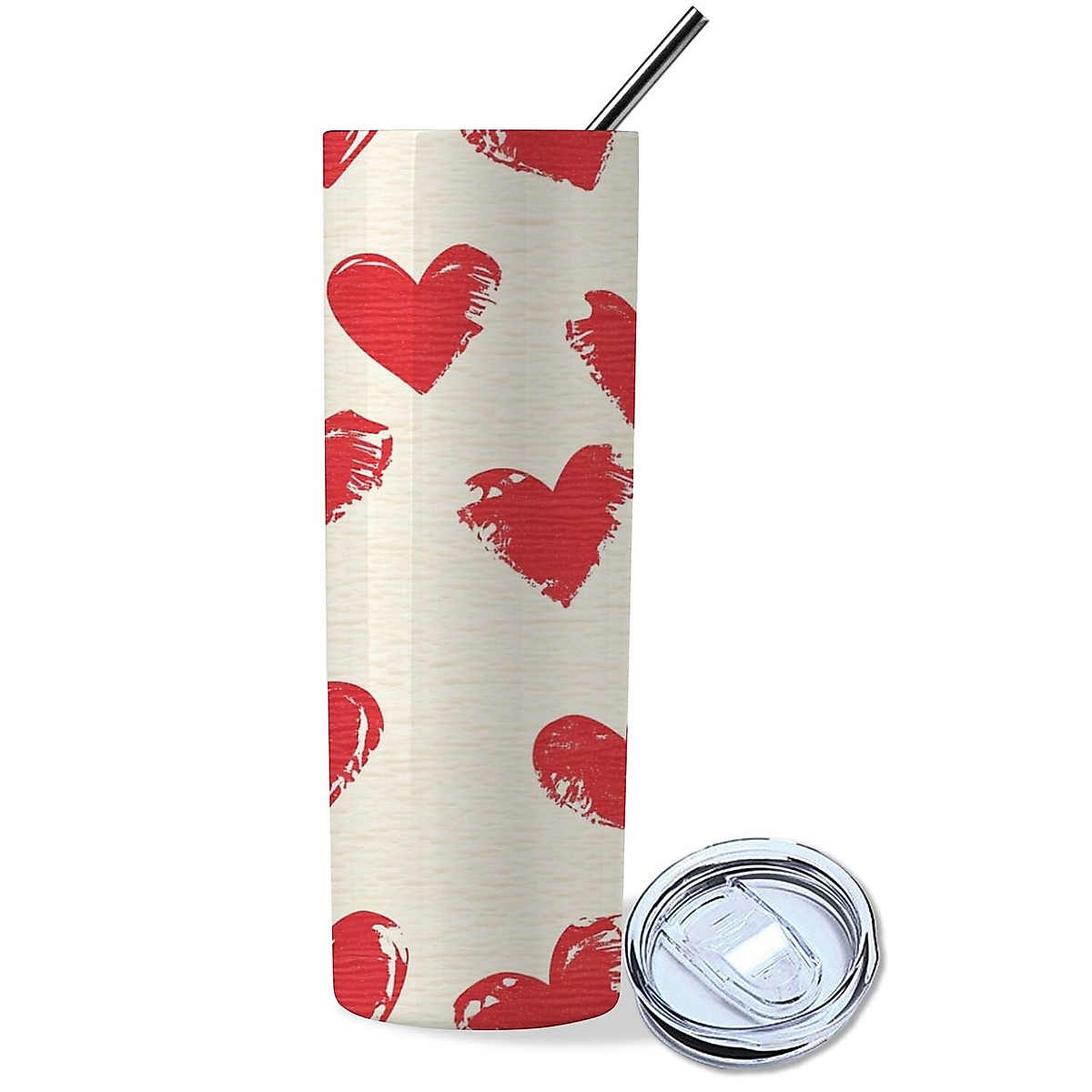 Medpol love kisses valentines insulated tumblers coffee cup Gift，love kisses valentines Drinking Glasses-Tea Cup-Coffee Mug tumbler with lid and straw 20 oz insulated tumbler cups